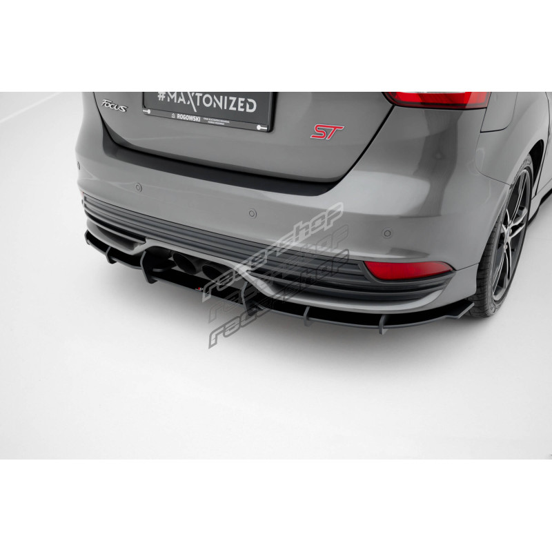 Rear Diffuser Ford Focus ST Mk3 Facelift (Black)